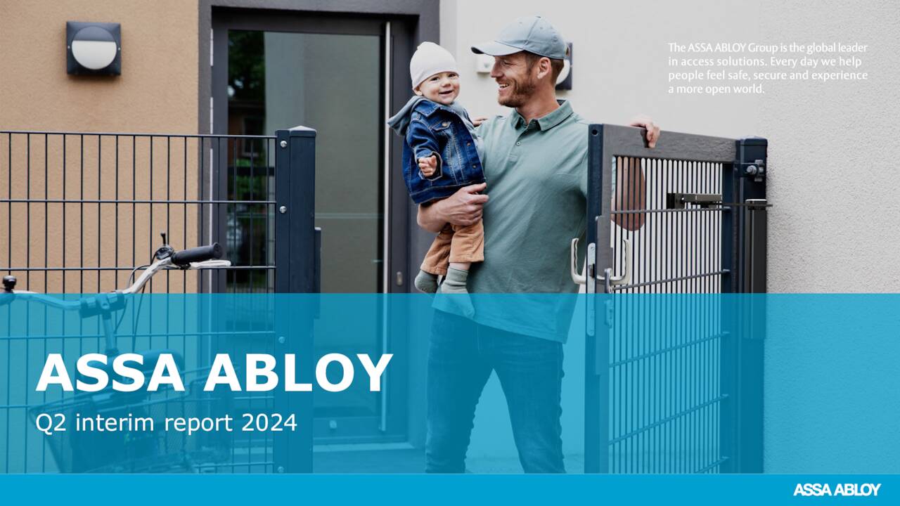 ASSA ABLOY AB (publ) 2024 Q2 - Results - Earnings Call Presentation ...