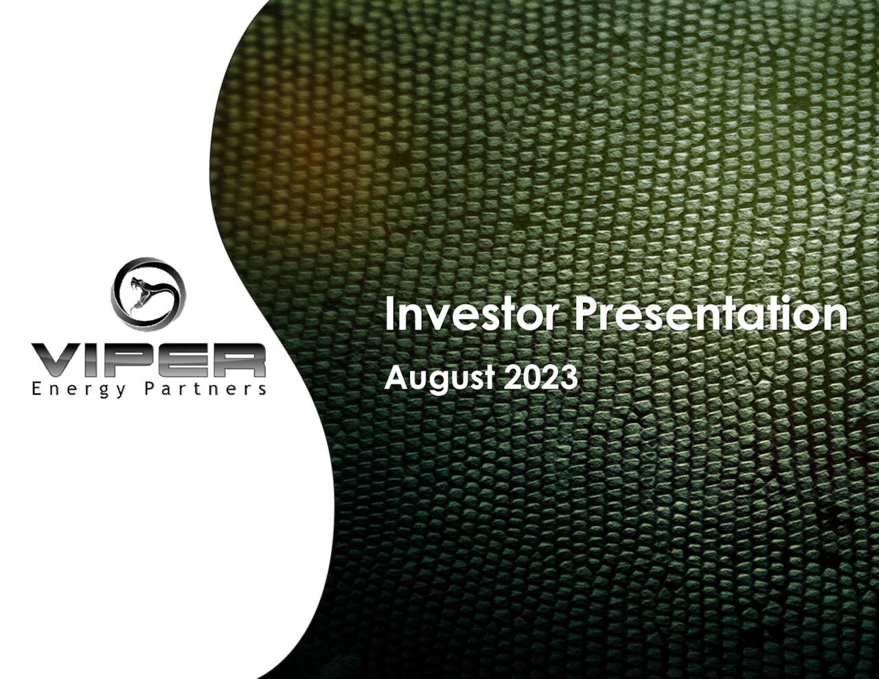 Viper Energy Partners LP 2023 Q2 - Results - Earnings Call Presentation ...