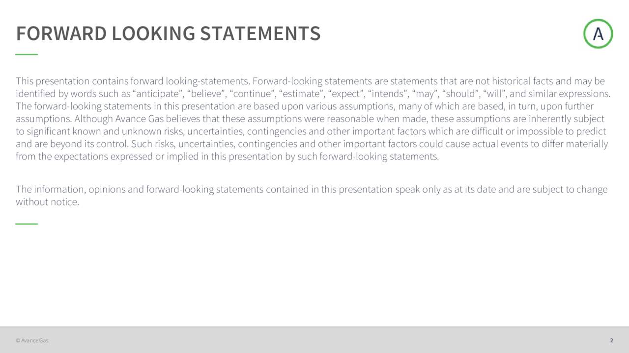 Avance Gas Holding Ltd 2022 Q1 - Results - Earnings Call Presentation ...