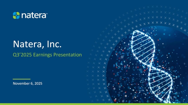 Natera, Inc. 2025 Q3 - Results - Earnings Call Presentation (NASDAQ ...
