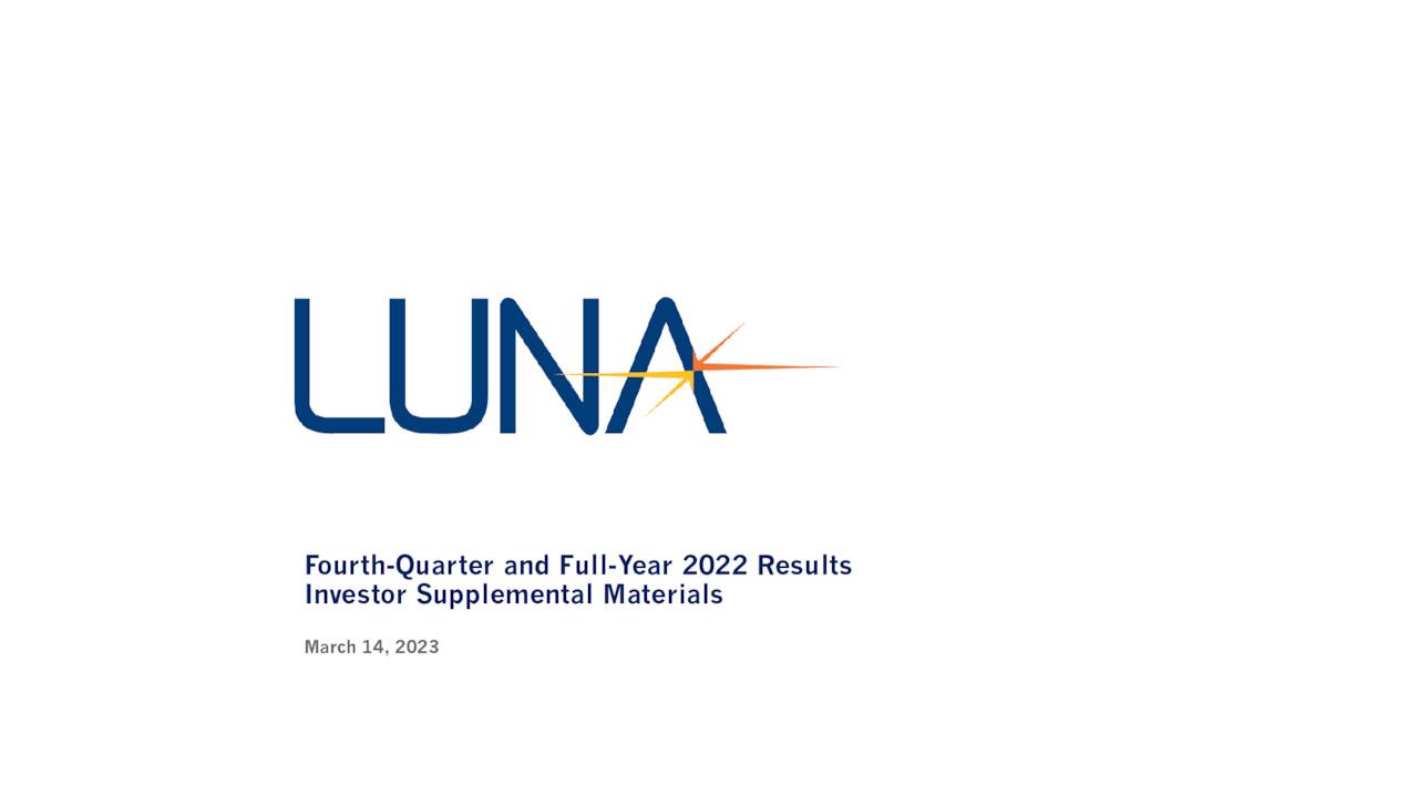 Luna Innovations Incorporated 2022 Q4 - Results - Earnings Call ...