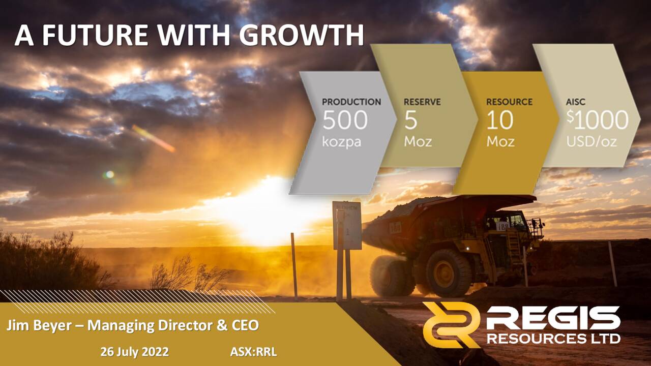 Regis Resources Limited 2022 Q4 - Results - Earnings Call Presentation ...