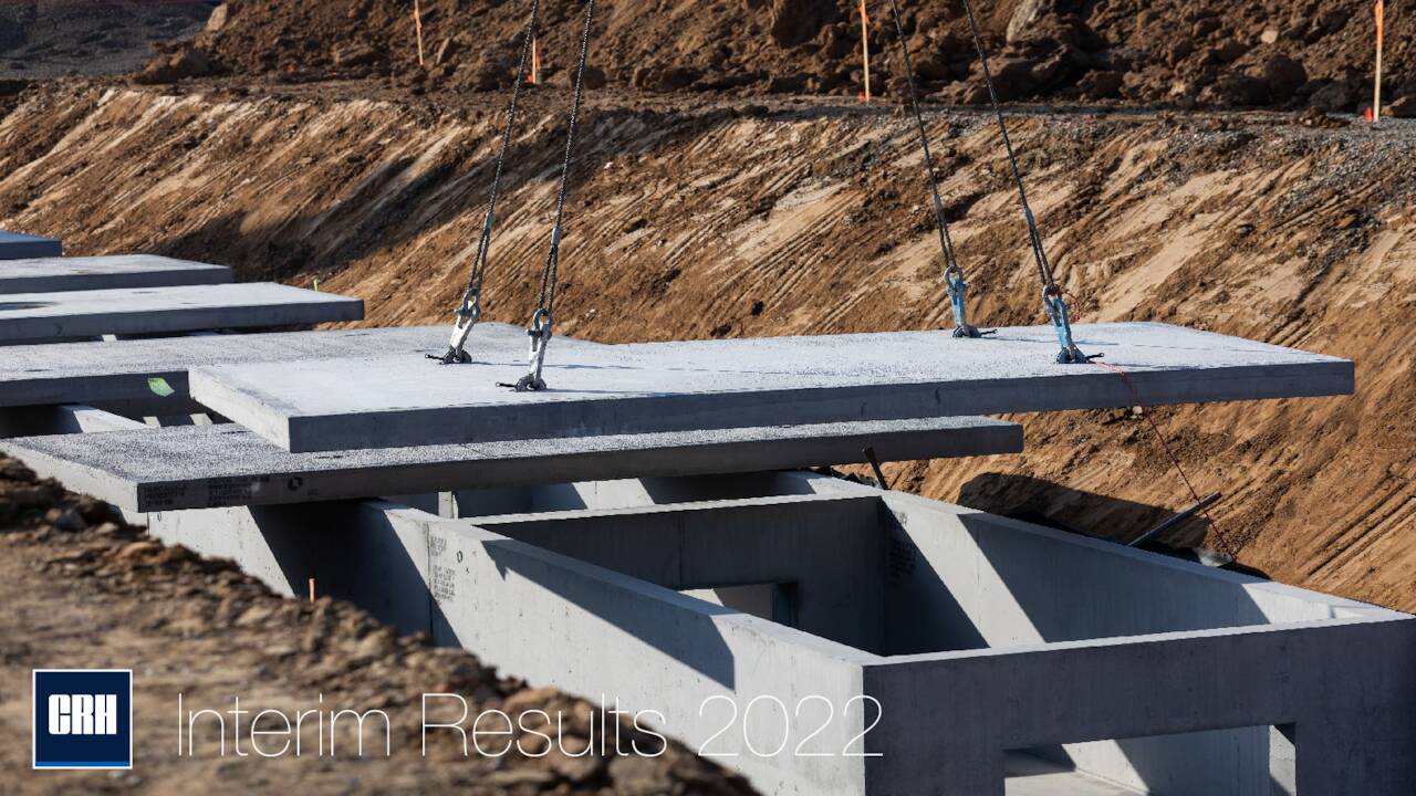 CRH plc 2022 Q2 - Results - Earnings Call Presentation (NYSE:CRH ...