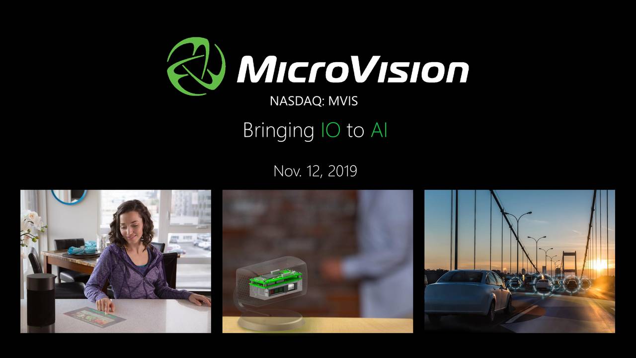 MicroVision (MVIS) Investor Presentation - Slideshow (NASDAQ:MVIS) | Seeking Alpha