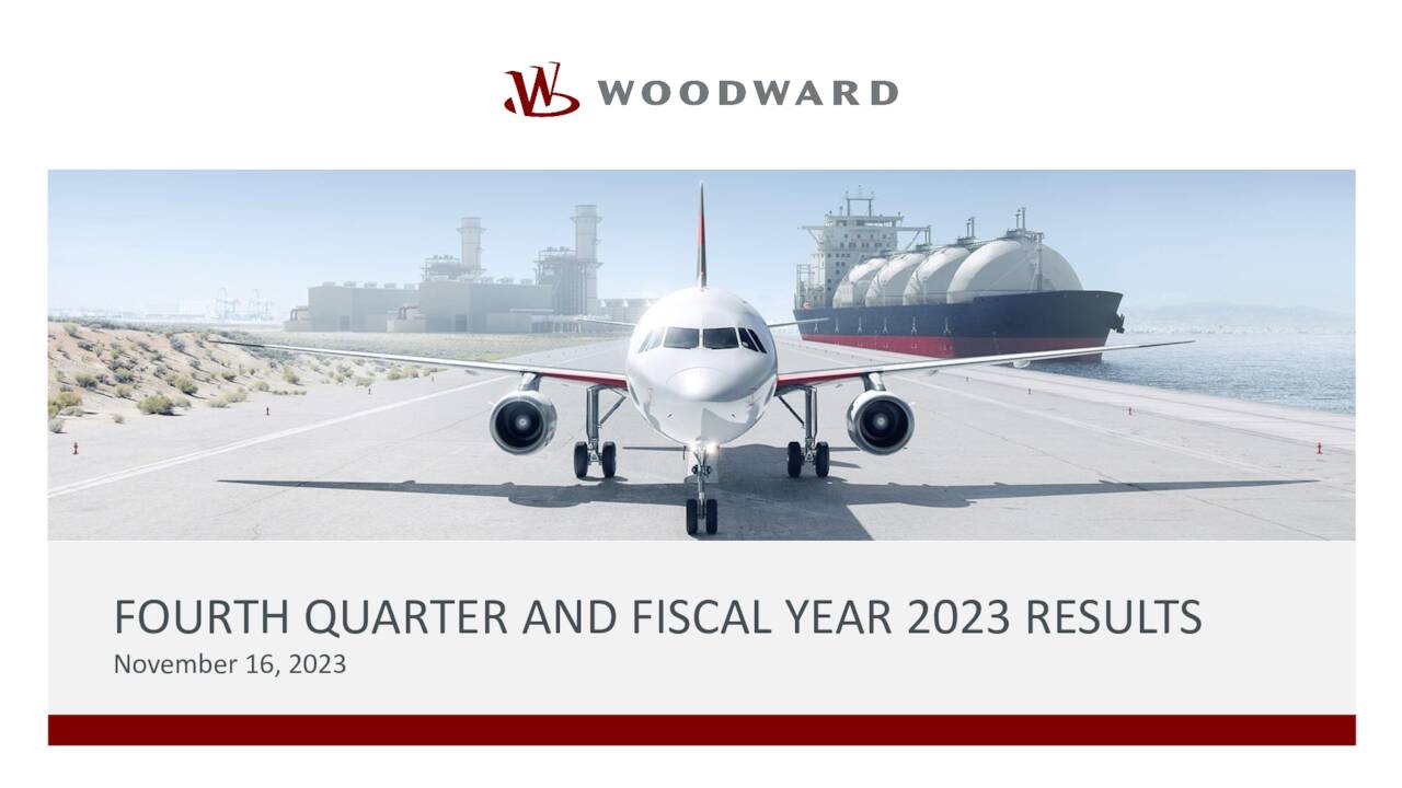 Woodward, Inc. 2023 Q4 - Results - Earnings Call Presentation (NASDAQ ...