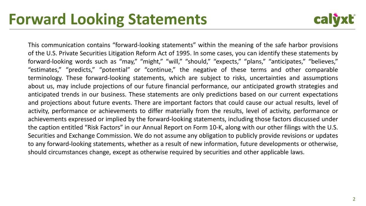 Calyxt (CLXT) Investor Presentation - Slideshow (NASDAQ:CBUS) | Seeking ...