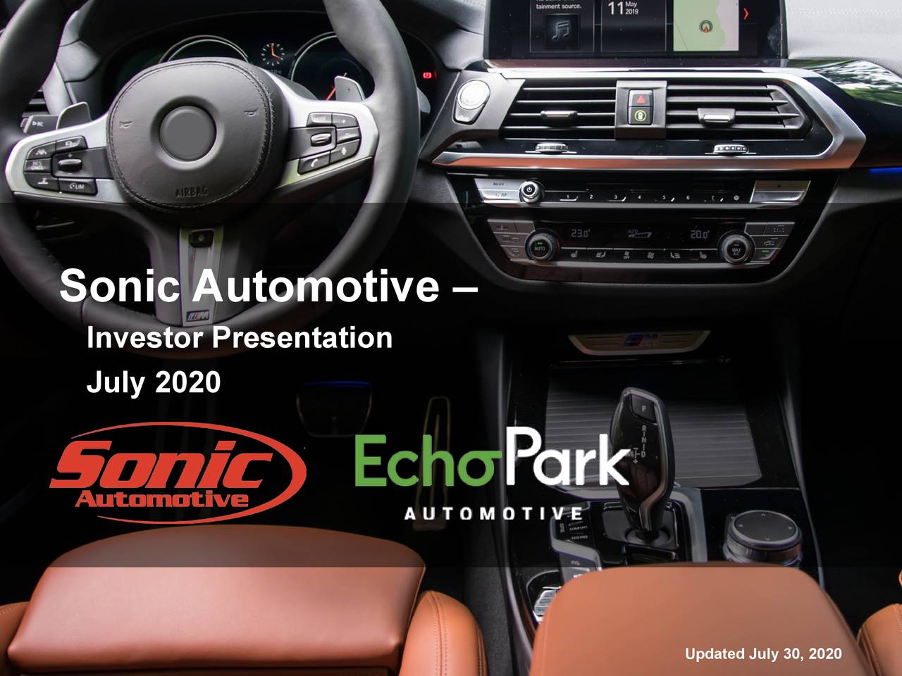Sonic Automotive, Inc. 2020 Q2 - Results - Earnings Call Presentation ...