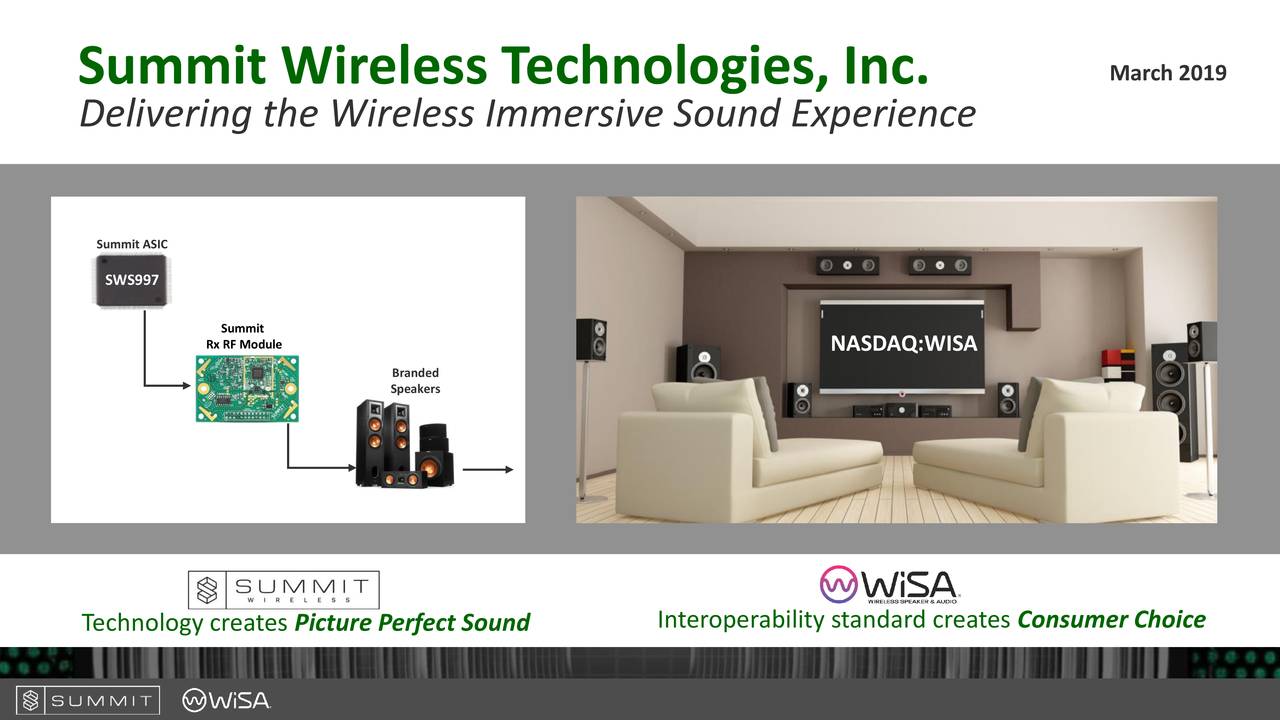 Summit Wireless Technologies (WISA) Presents At 31st Annual ROTH ...