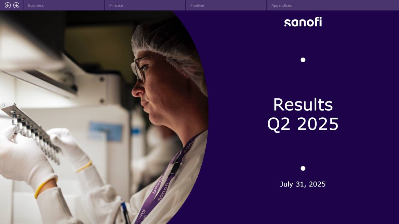 Sanofi 2025 Q2 - Results - Earnings Call Presentation (NASDAQ:SNY) 2025 ...