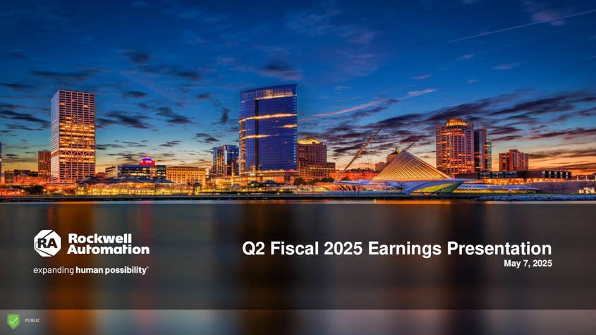 Rockwell Automation, Inc. 2025 Q2 - Results - Earnings Call Presentation (NYSE:ROK) | Seeking Alpha
