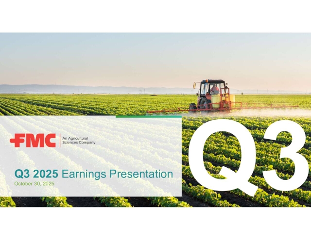 FMC Corporation 2025 Q3 - Results - Earnings Call Presentation (NYSE ...