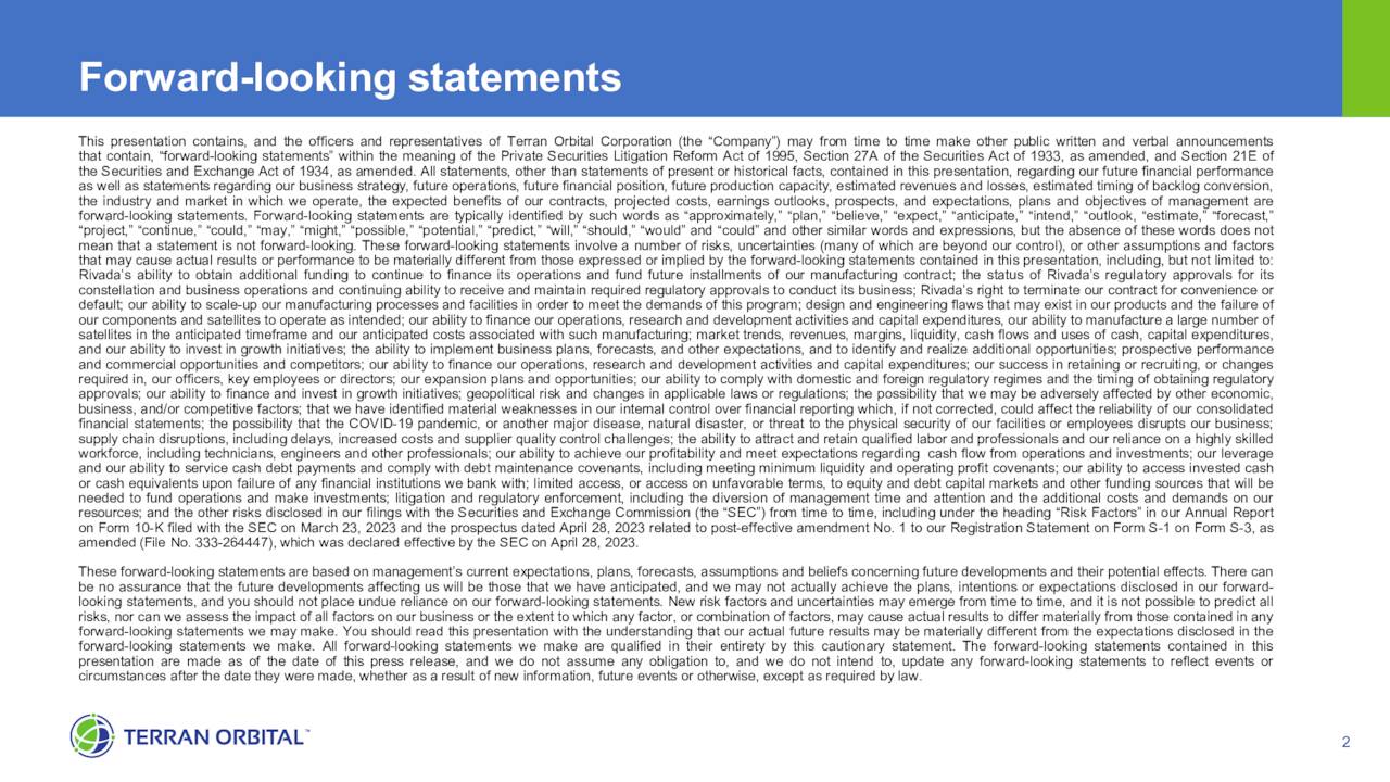 Terran Orbital (LLAP) Investor Presentation - Slideshow (NYSE:LLAP ...