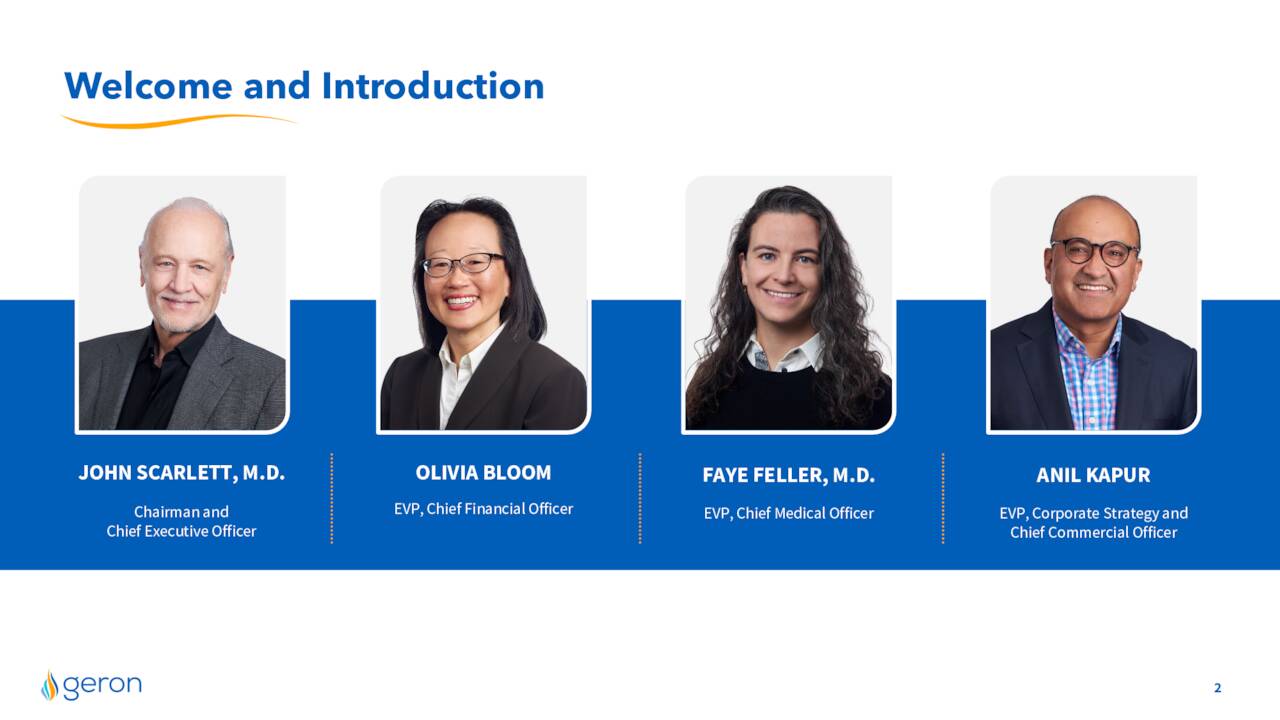 Geron Corporation 2022 Q4 - Results - Earnings Call Presentation ...