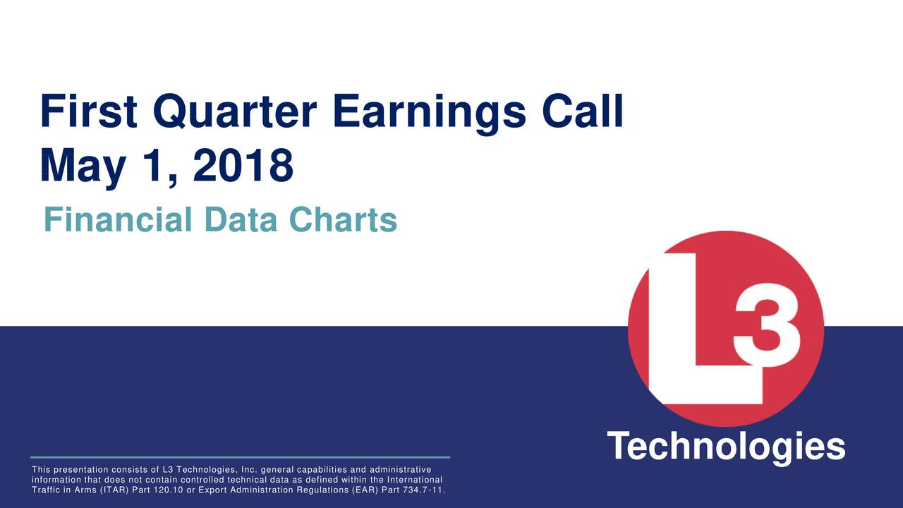 L3 Technologies 2018 Q1 - Results - Earnings Call Slides (NYSE:LLL-OLD-DEFUNCT-3058) | Seeking Alpha