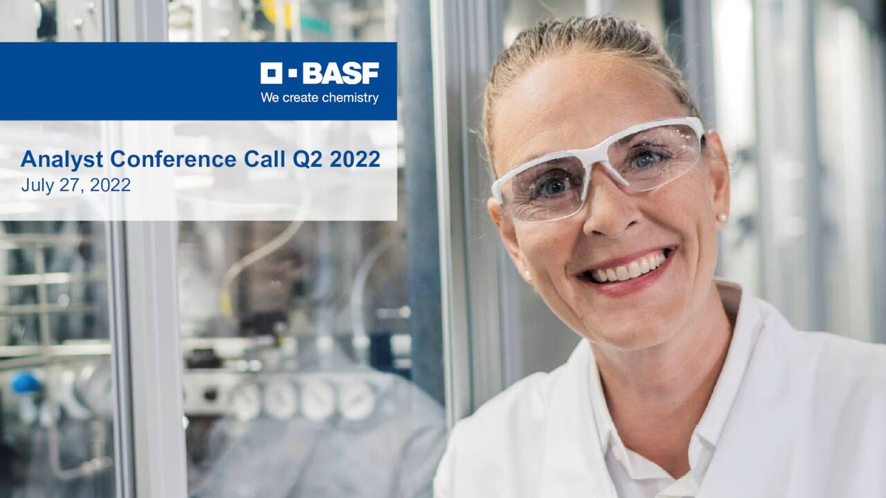 BASF SE 2022 Q2 - Results - Earnings Call Presentation (OTCMKTS:BASFY ...