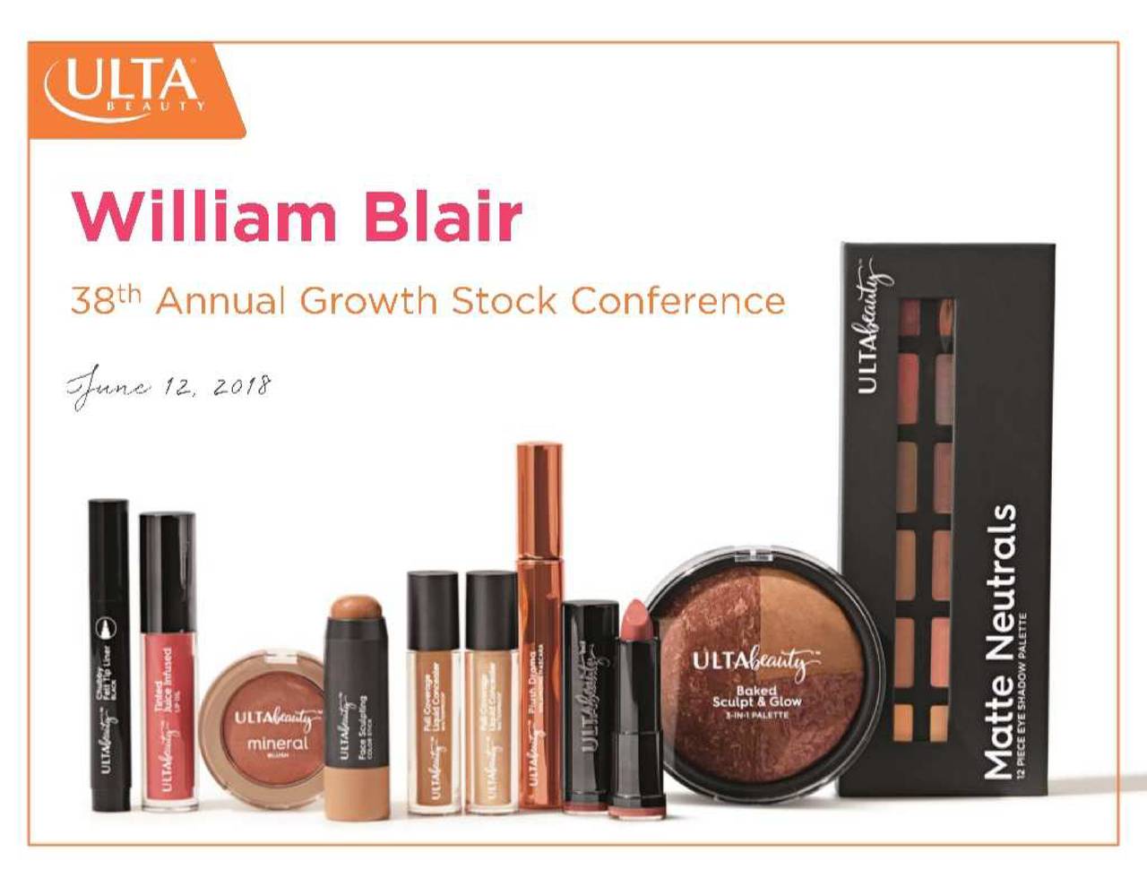 Ulta Beauty (ULTA) Presents At William Blair 2018 Growth Stock ...
