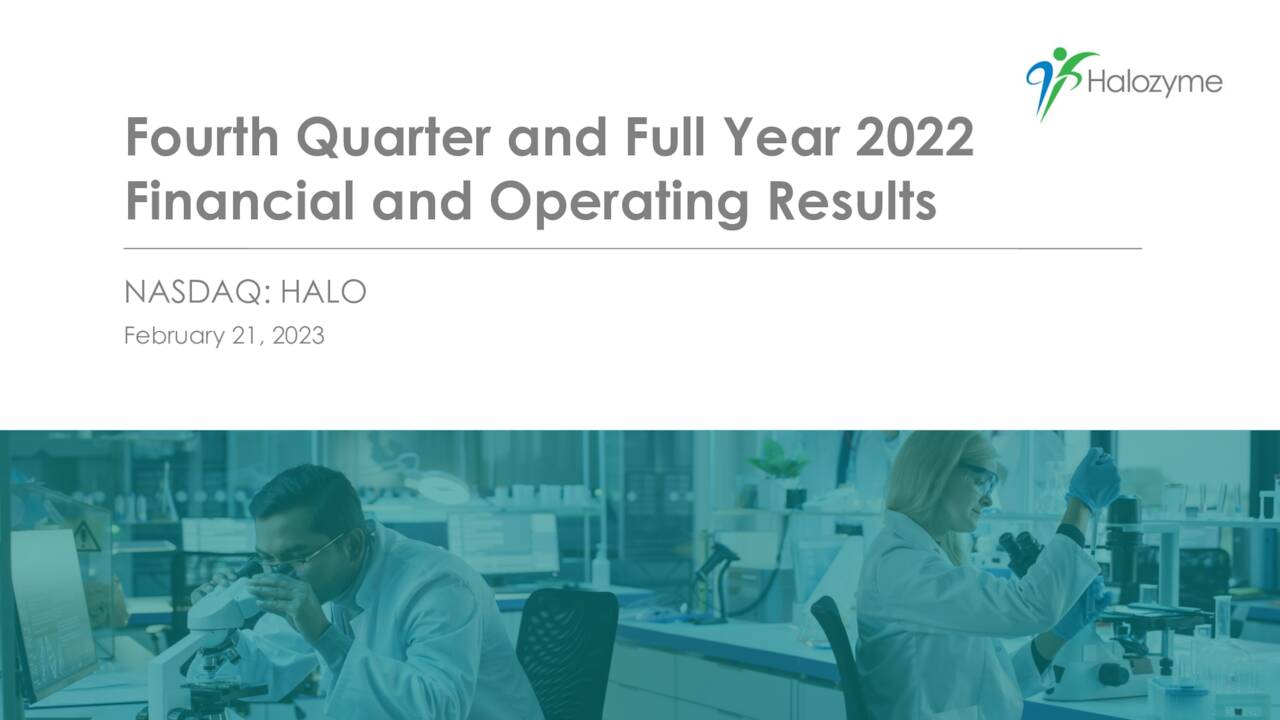 Halozyme Therapeutics, Inc. 2022 Q4 - Results - Earnings Call ...