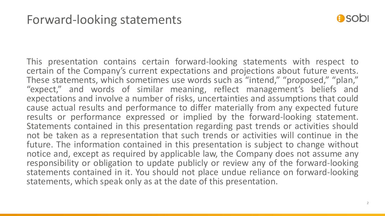 Swedish Orphan Biovitrum AB (publ) 2023 Q3 - Results - Earnings Call Presentation (OTCMKTS:BIOVF ...