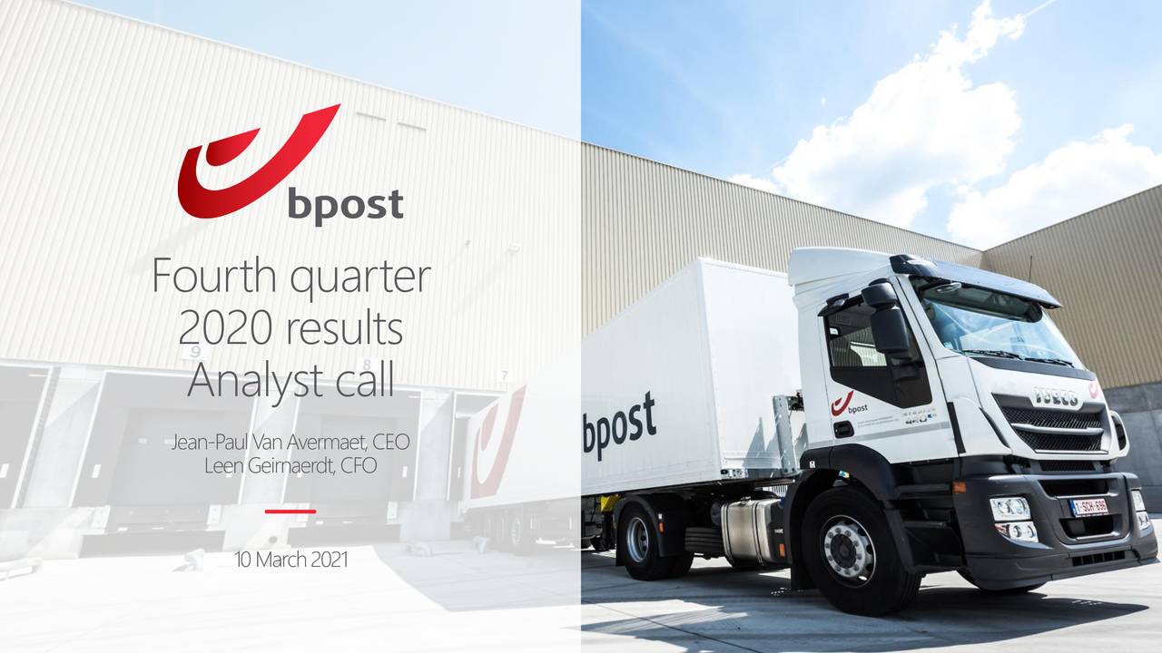 bpost SA/NV 2020 Q4 - Results - Earnings Call Presentation (OTCMKTS ...