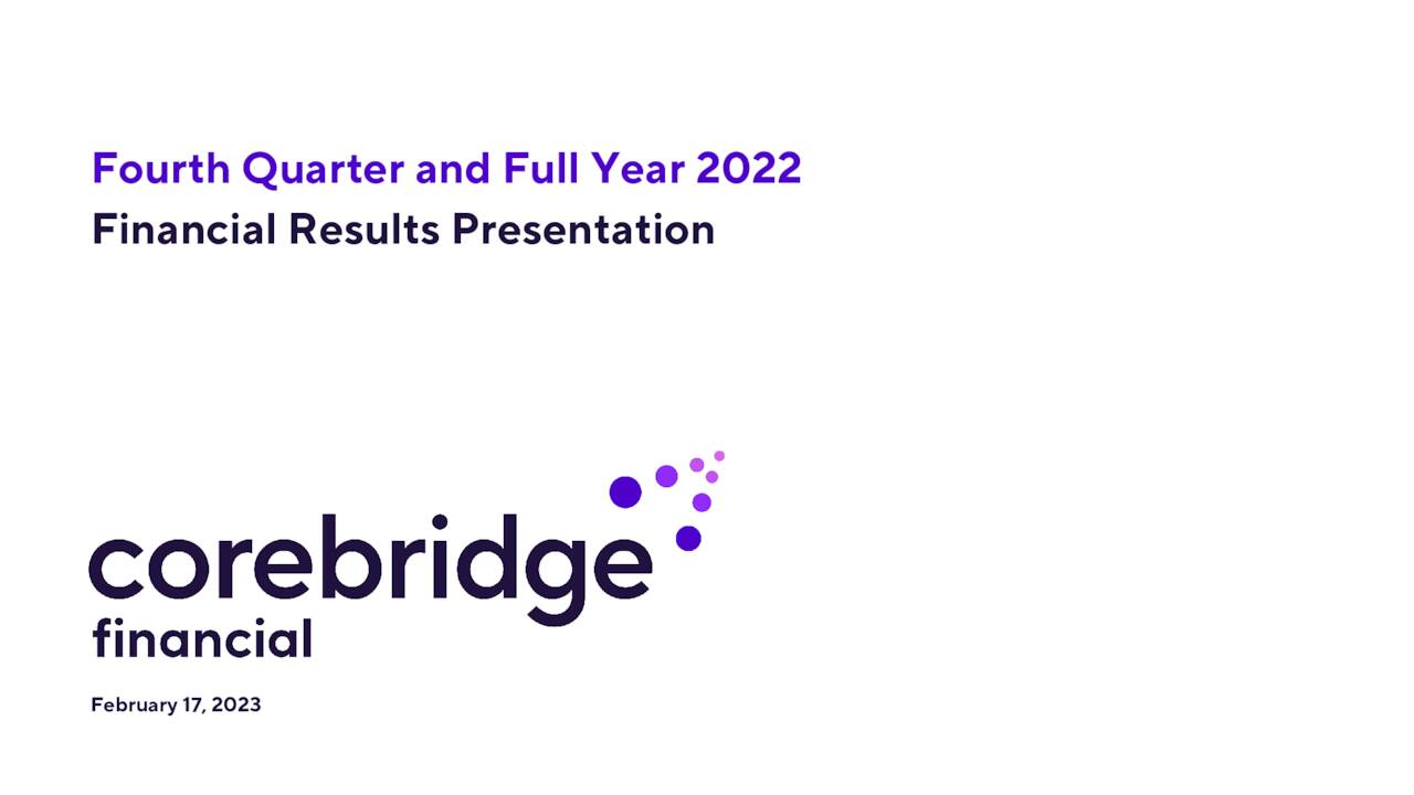 Corebridge Financial, Inc. 2022 Q4 - Results - Earnings Call ...