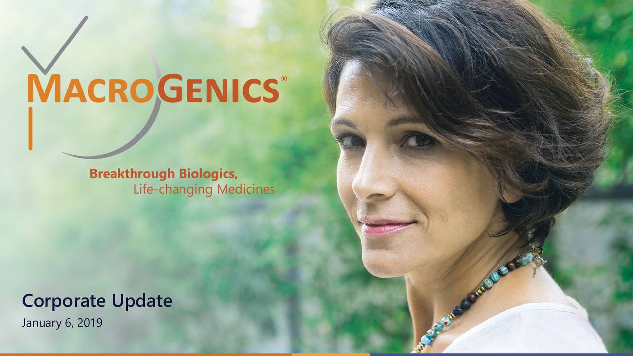 MacroGenics (MGNX) Presents At 37th Annual J.P. Morgan Healthcare ...