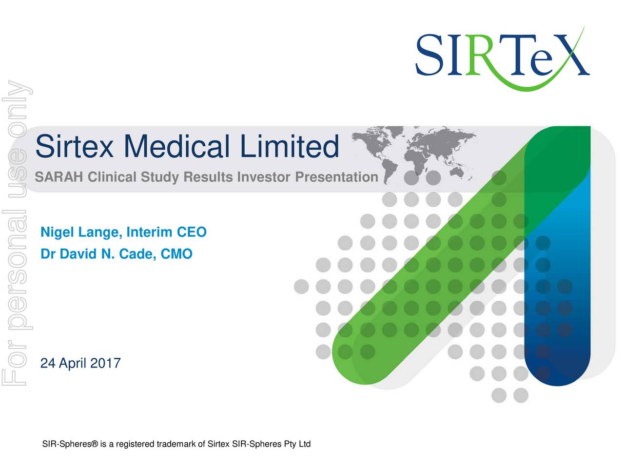 Sirtex Medical (SXMDF) Presents SARAH Clinical Study Results ...