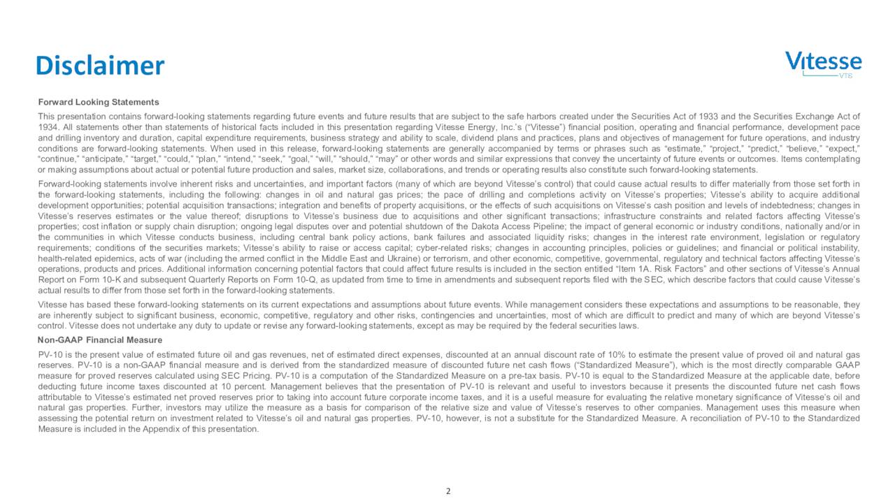 Vitesse Energy, Inc. 2024 Q1 - Results - Earnings Call Presentation ...