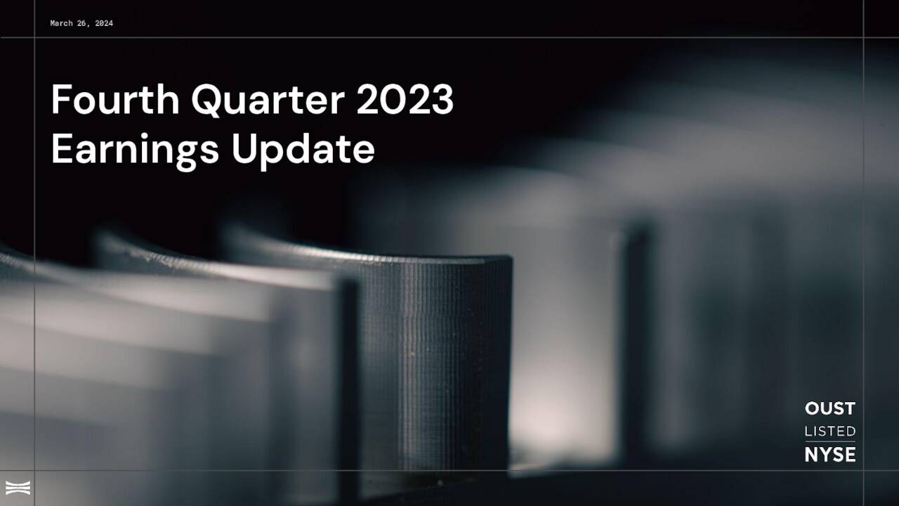 Ouster, Inc. 2023 Q4 - Results - Earnings Call Presentation (NASDAQ ...
