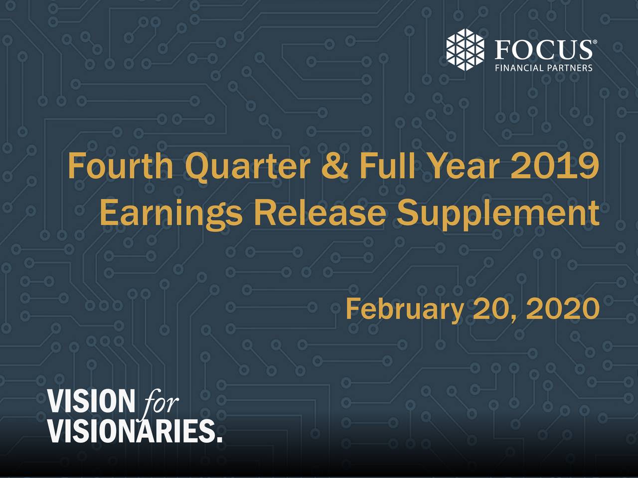 Focus Financial Partners Inc. 2019 Q4 - Results - Earnings Call ...