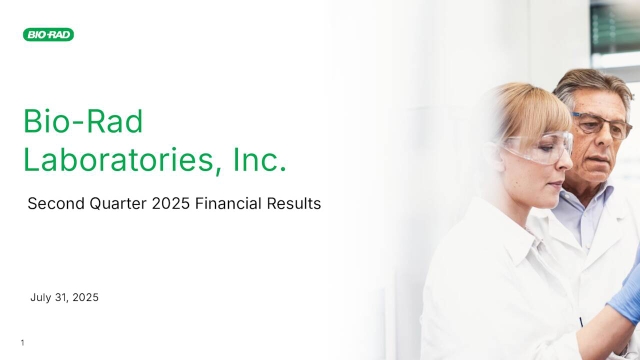 Bio-Rad Laboratories, Inc. 2025 Q2 - Results - Earnings Call ...