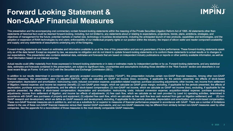 Impinj, Inc. 2025 Q3 - Results - Earnings Call Presentation (NASDAQ:PI) 2025-10-30 | Seeking Alpha