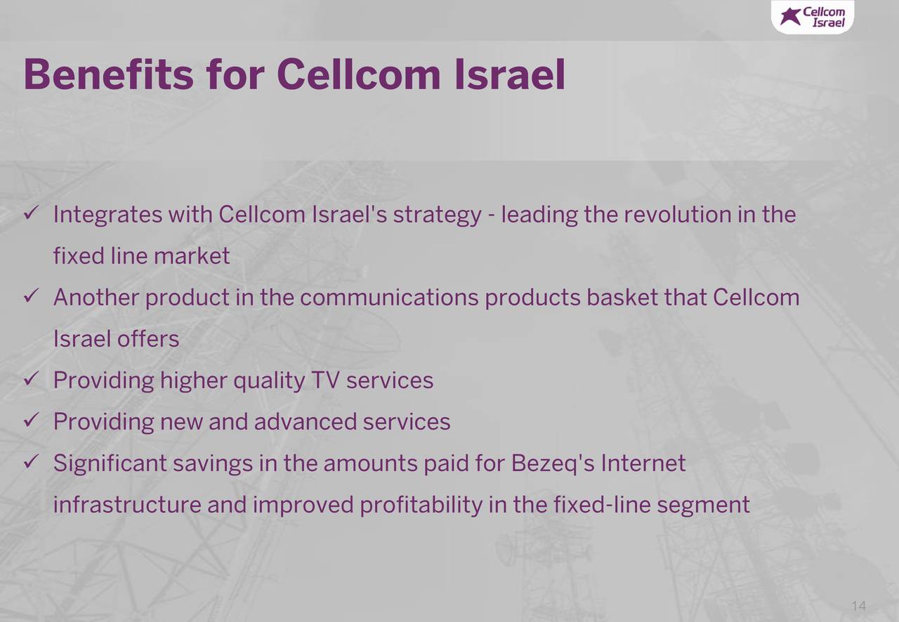 Cellcom Israel, Ltd. 2018 Q2 - Results - Earnings Call Slides (NYSE:CEL ...