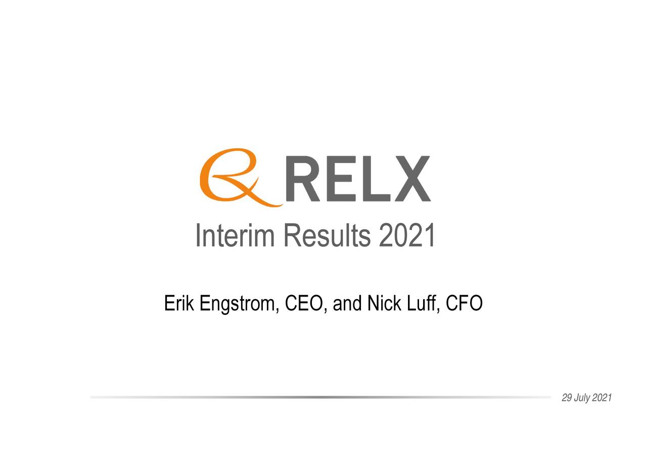 RELX PLC 2021 Q2 - Results - Earnings Call Presentation (NYSE:RELX ...