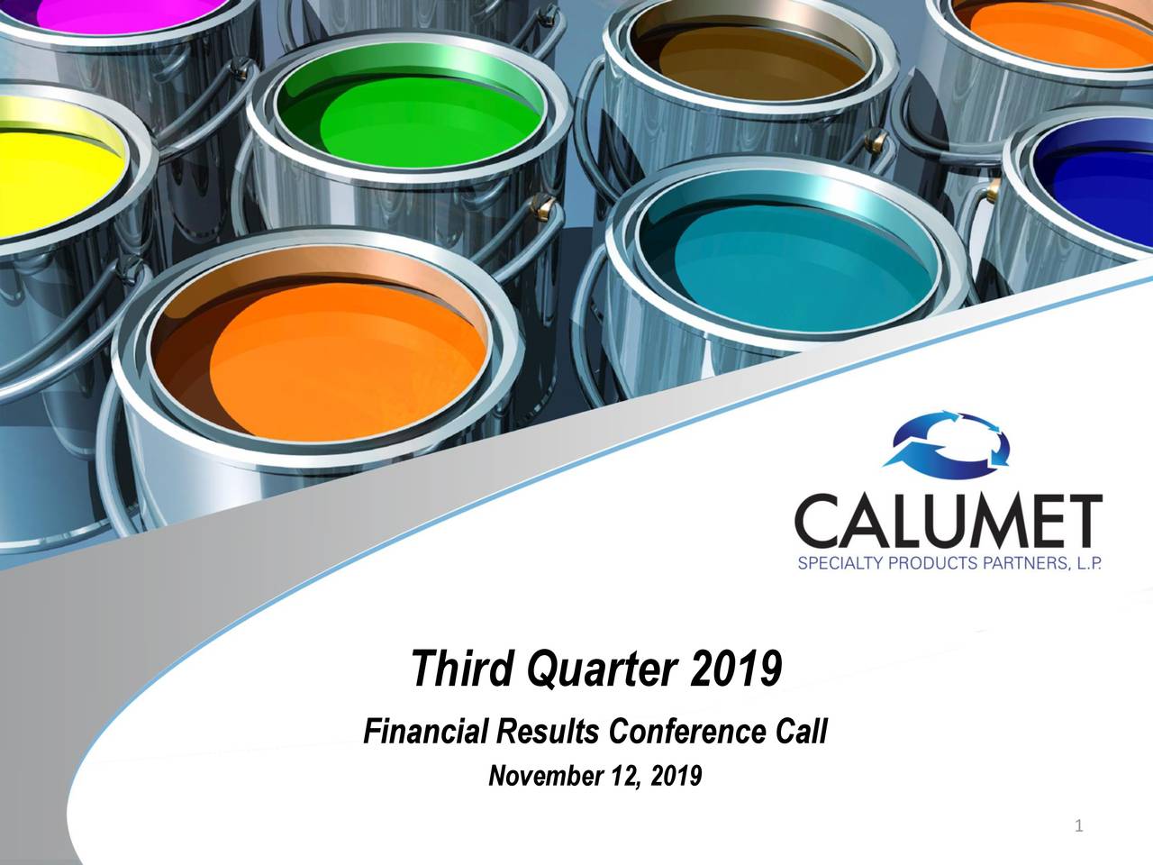 Calumet Specialty Products Partners, L.P. 2019 Q3 - Results - Earnings ...