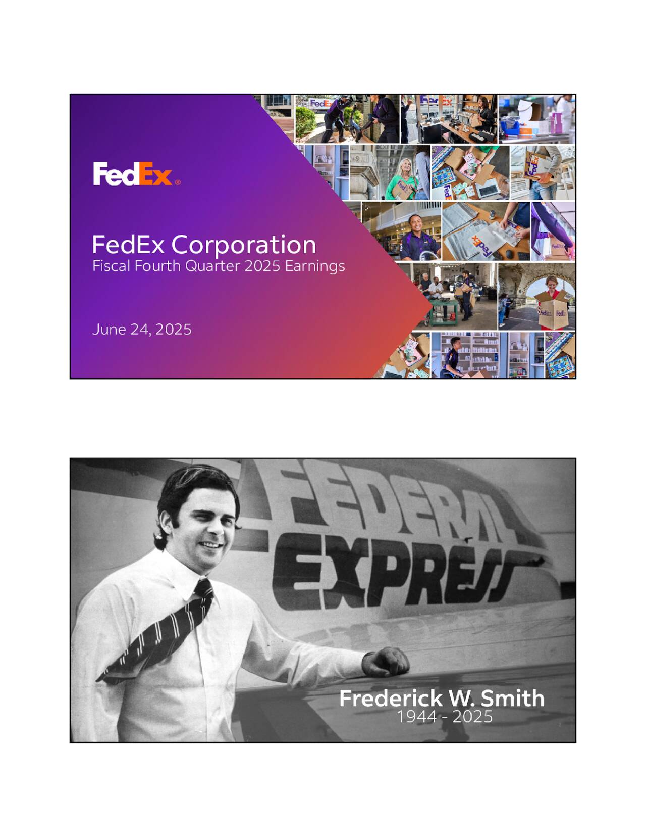 FedEx Corporation 2025 Q4 - Results - Earnings Call Presentation (NYSE ...