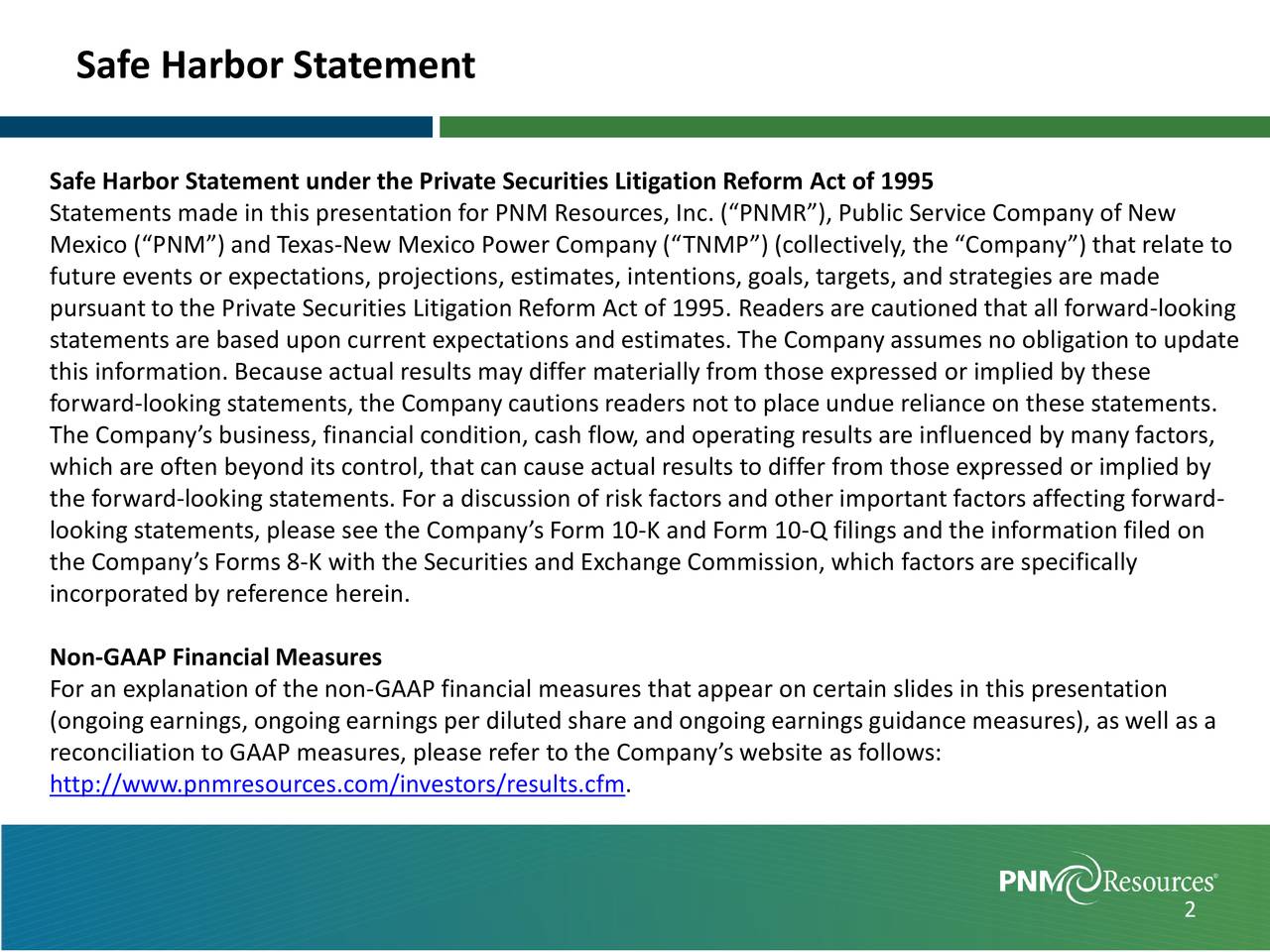 PNM Resources, Inc. 2020 Q2 - Results - Earnings Call Presentation (NYSE:TXNM) | Seeking Alpha