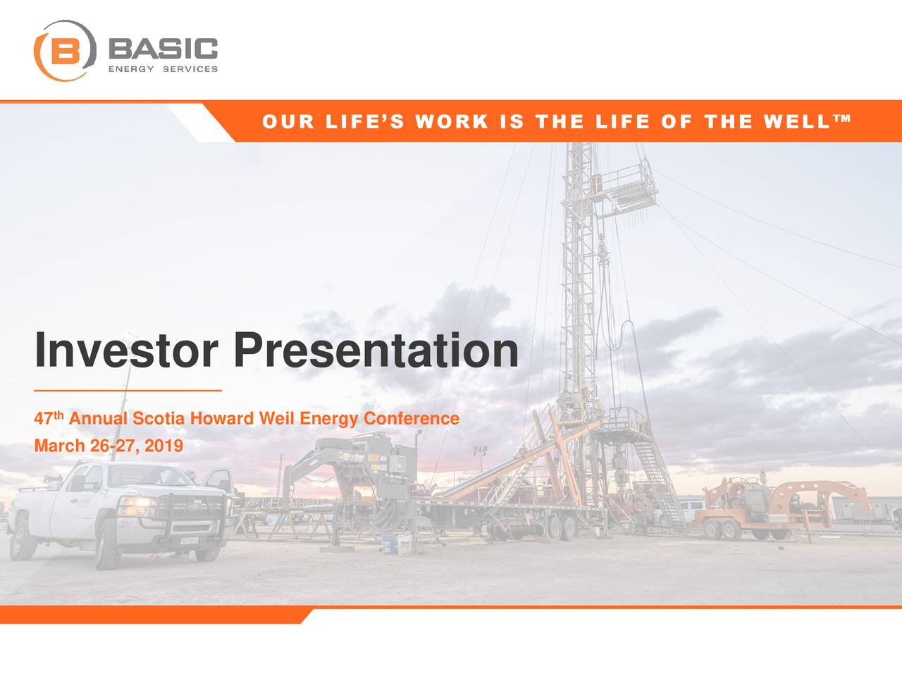 Basic Energy Services (BAS) Presents At Scotia Howard Weil 47th Annual ...