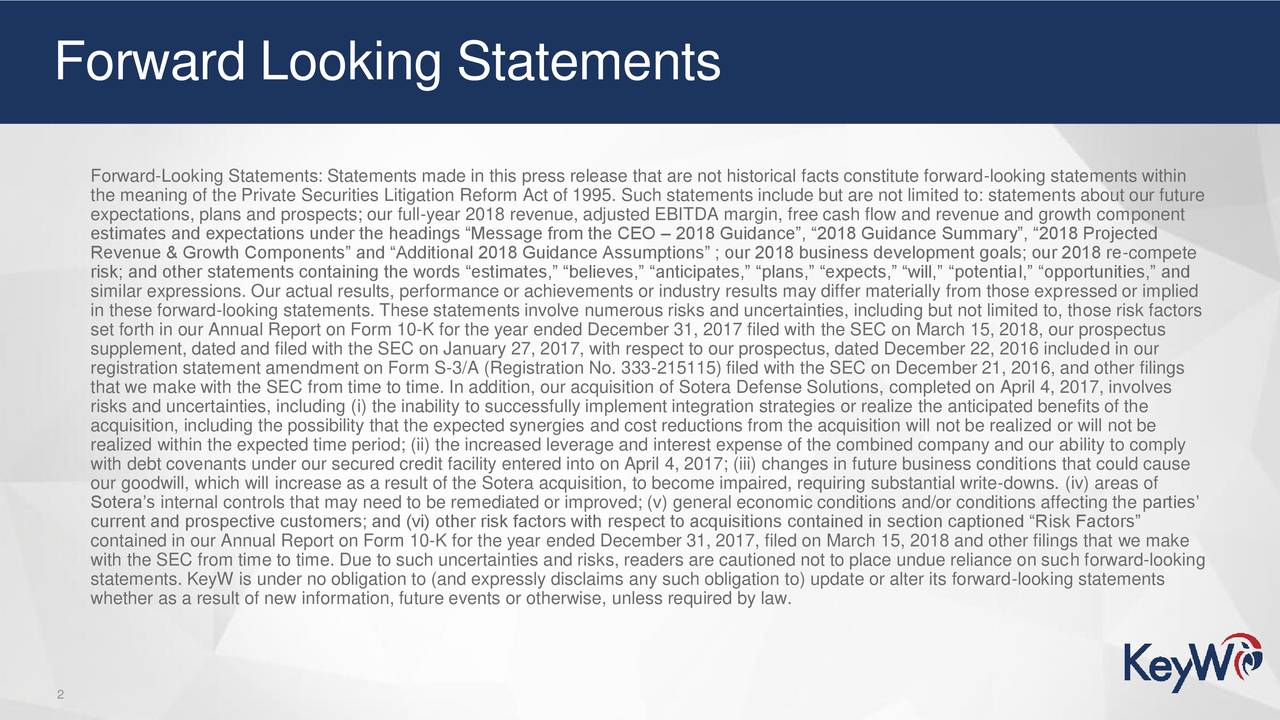 KEYW Holding 2017 Q4 - Results - Earnings Call Slides (NASDAQ:KEYW ...