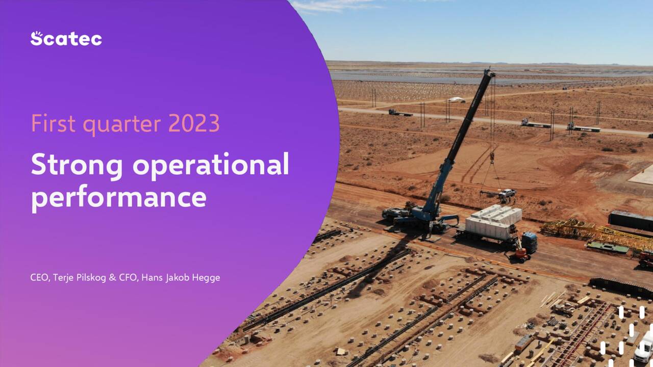 Scatec ASA 2023 Q1 - Results - Earnings Call Presentation (OTCMKTS:STECF) | Seeking Alpha