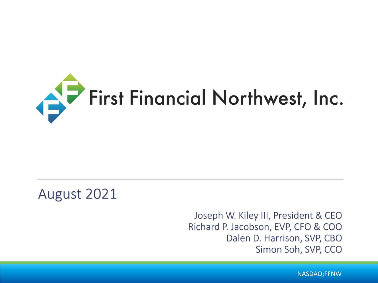 First Financial Northwest (FFNW) Investor Presentation - Slideshow ...