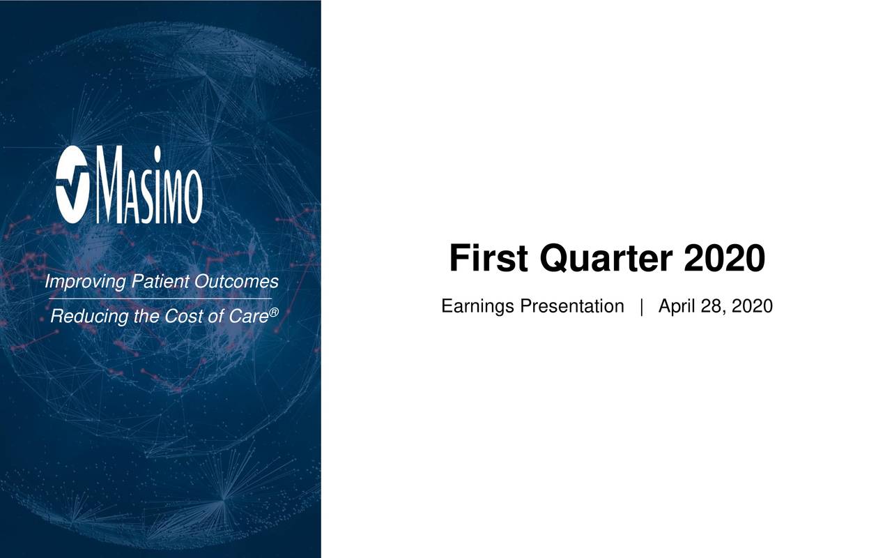 Masimo Corporation 2020 Q1 - Results - Earnings Call Presentation ...