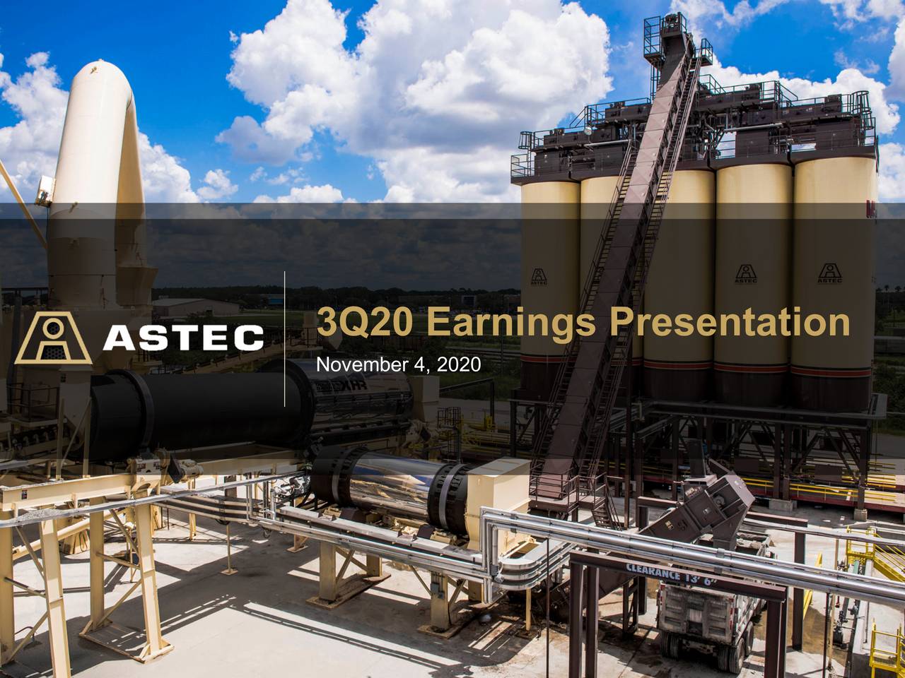 Astec Industries, Inc. 2020 Q3 - Results - Earnings Call Presentation ...