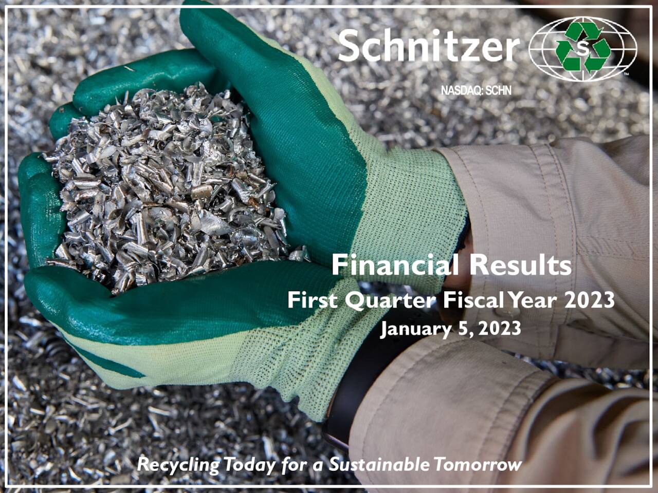 Schnitzer Steel Industries, Inc. 2023 Q1 - Results - Earnings Call Presentation (NASDAQ:RDUS ...