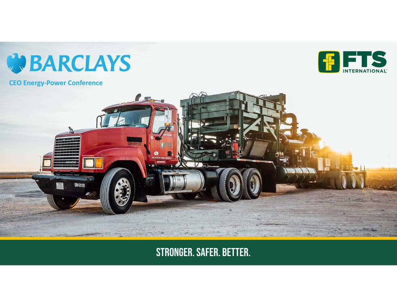 FTS International (FTSI) Presents At Barclays CEO Energy Power ...