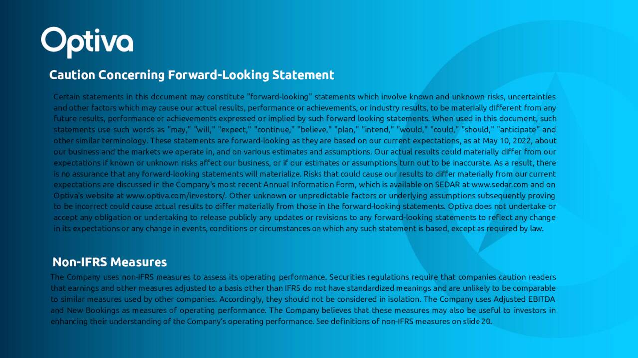 Optiva Inc. 2022 Q1 - Results - Earnings Call Presentation (OTCMKTS ...