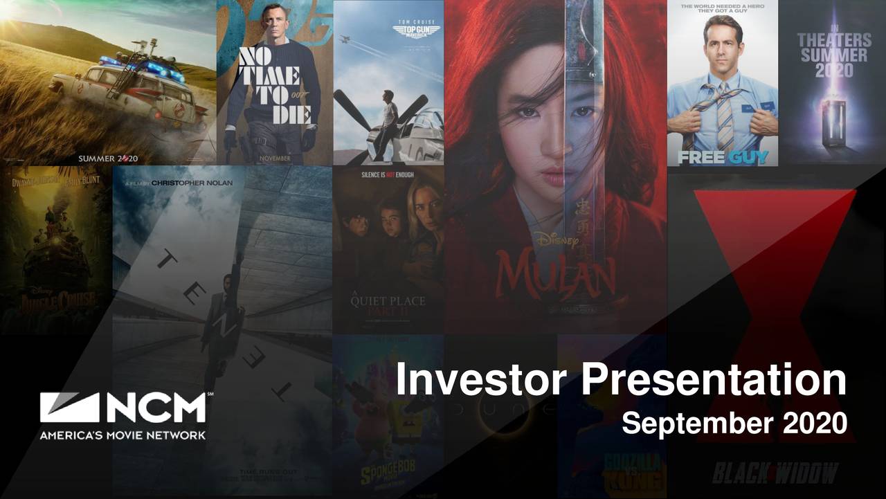 National CineMedia (NCMI) Investor Presentation - Slideshow (NASDAQ:NCMI) | Seeking Alpha