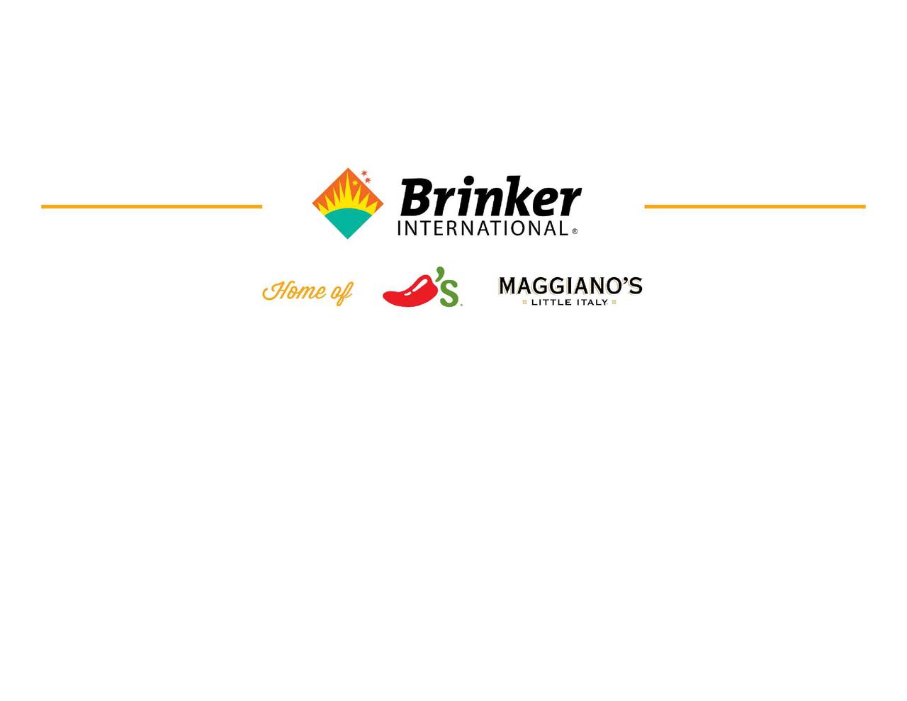 Brinker International, Inc. 2018 Q1 - Results - Earnings Call Slides ...