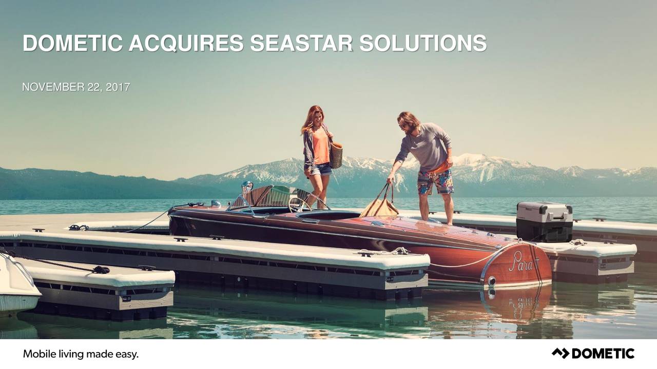 Dometic (DTCGF) Acquires Seastar Solutions - Slideshow (OTCMKTS:DTCGF ...