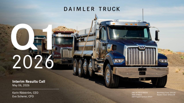 Daimler Truck Holding AG 2026 Q1 - Results - Earnings Call Presentation ...