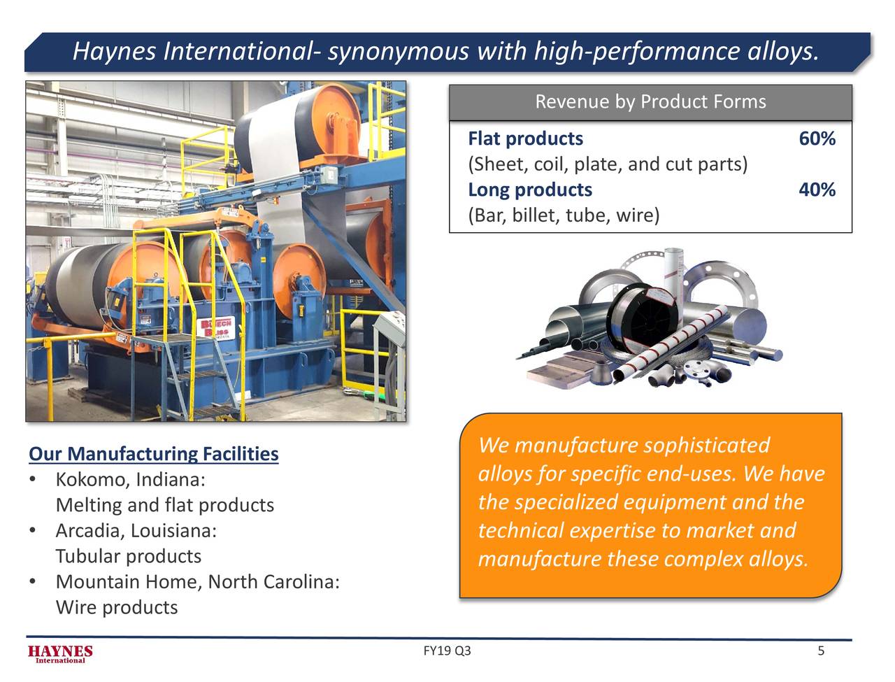 Haynes International, Inc. 2019 Q3 - Results - Earnings Call ...